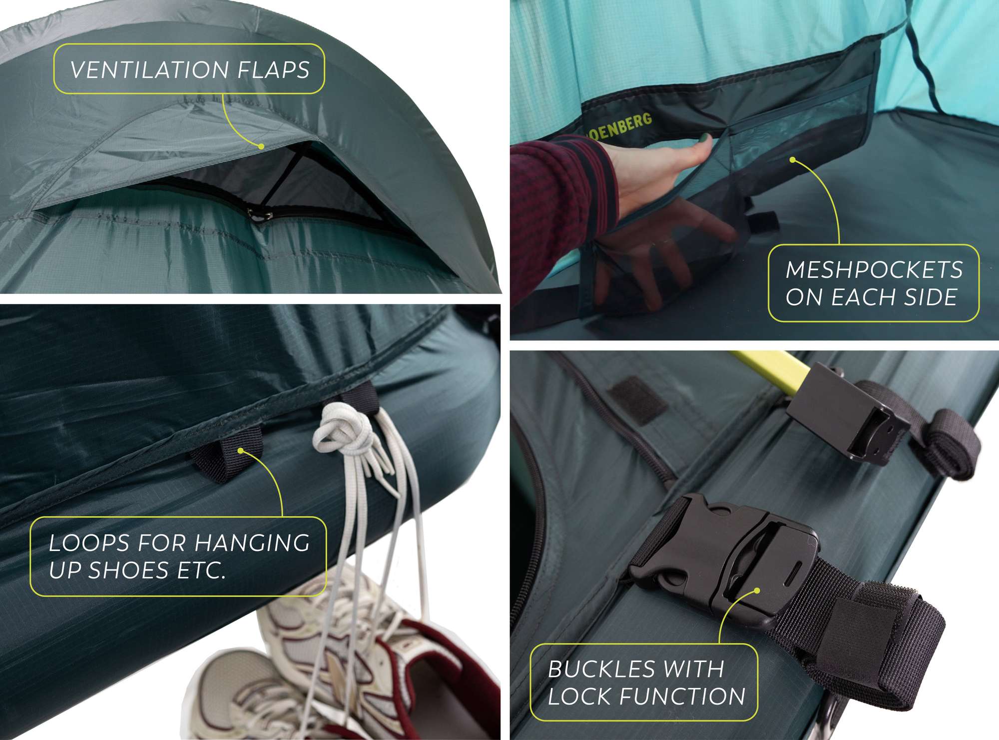 Groenberg WEEKEND Dachzelt – ultraleicht, kompakt & flexibel